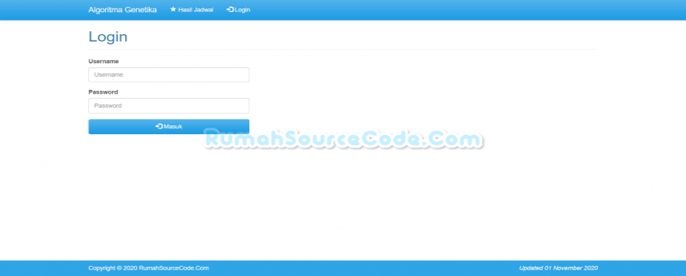 Source Code Algoritma Genetika Penjadwalan Php